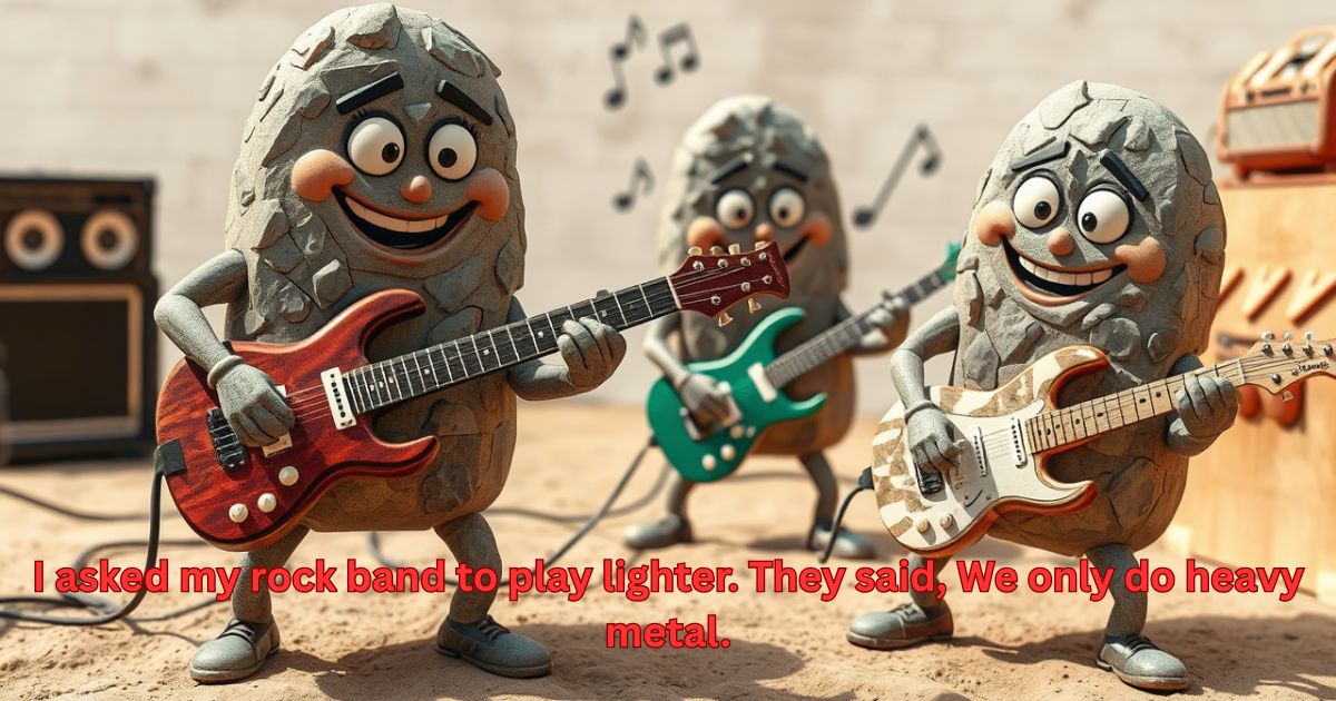 230+ Funny Rock Jokes & Puns That’ll Rock Your World - Joke Giggle