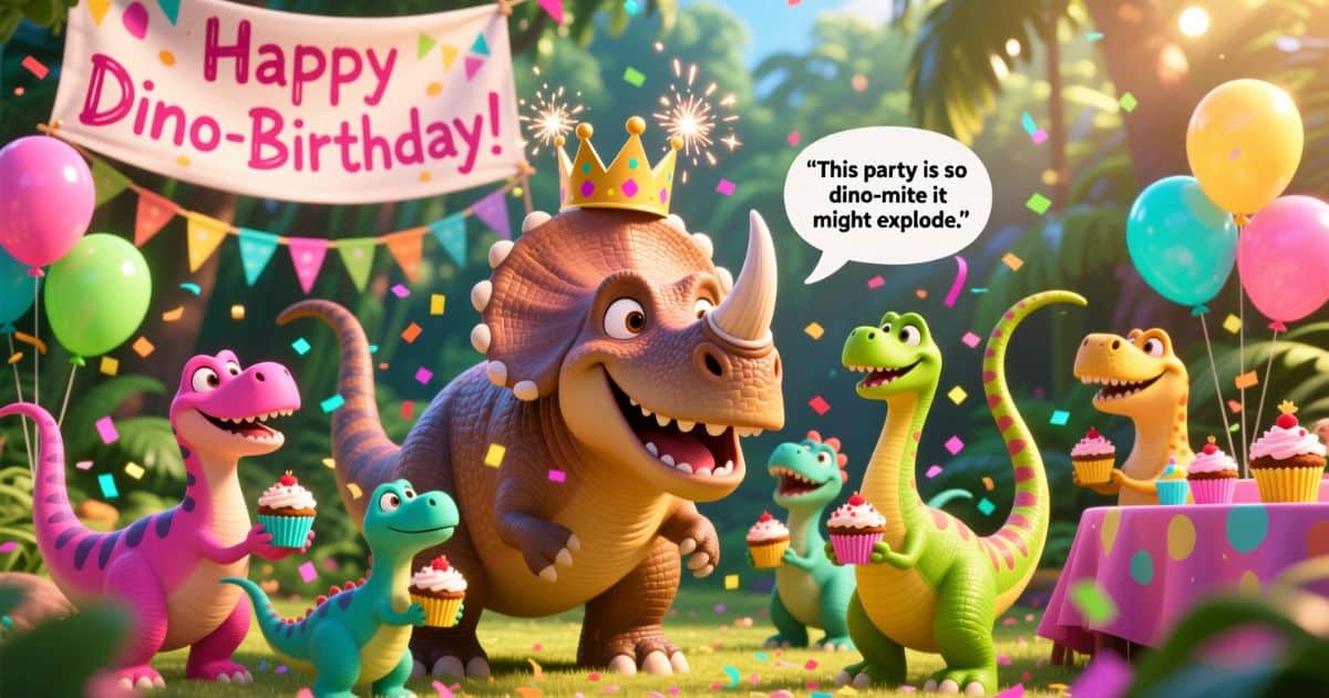 300+ Dinosaur Birthday Jokes & Puns That Are Dino-Mite - Joke Giggle